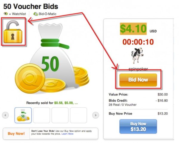 How Quibids Locked Auctions Work - Best Penny Auction Sites