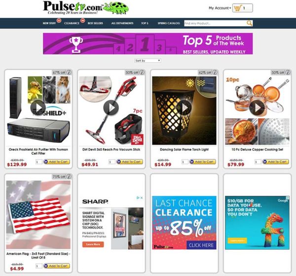 PulseTV Review - Best Penny Auction Sites