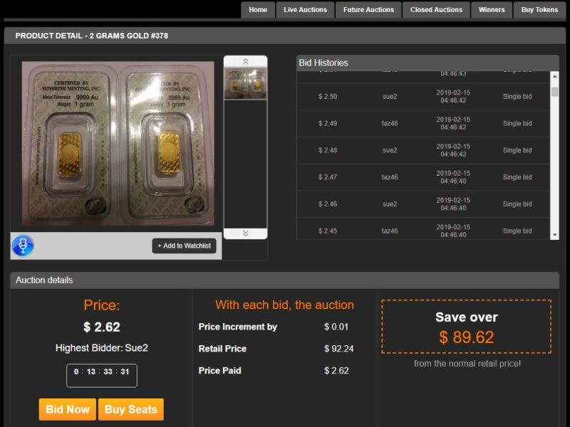 Auction - Best Penny Auction Sites