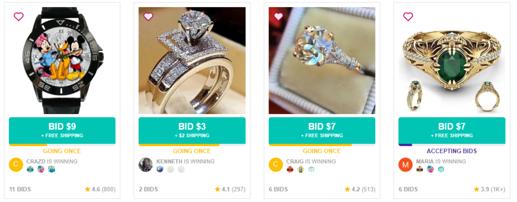 Tophatter - Best Penny Auction Sites